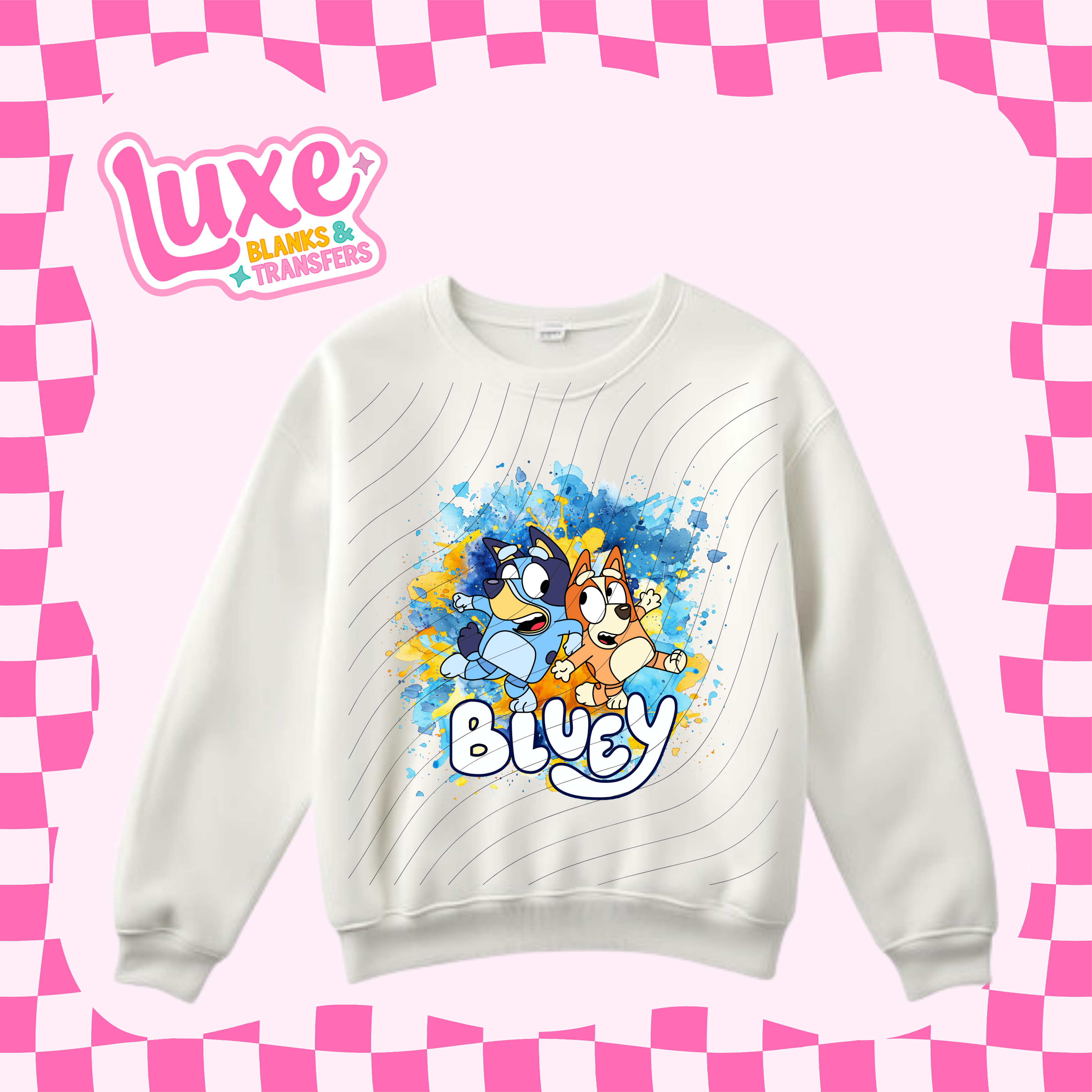 Blue Show Colour 15cm Toddler Size | DTF Heat Transfer | READY TO SHIP ...