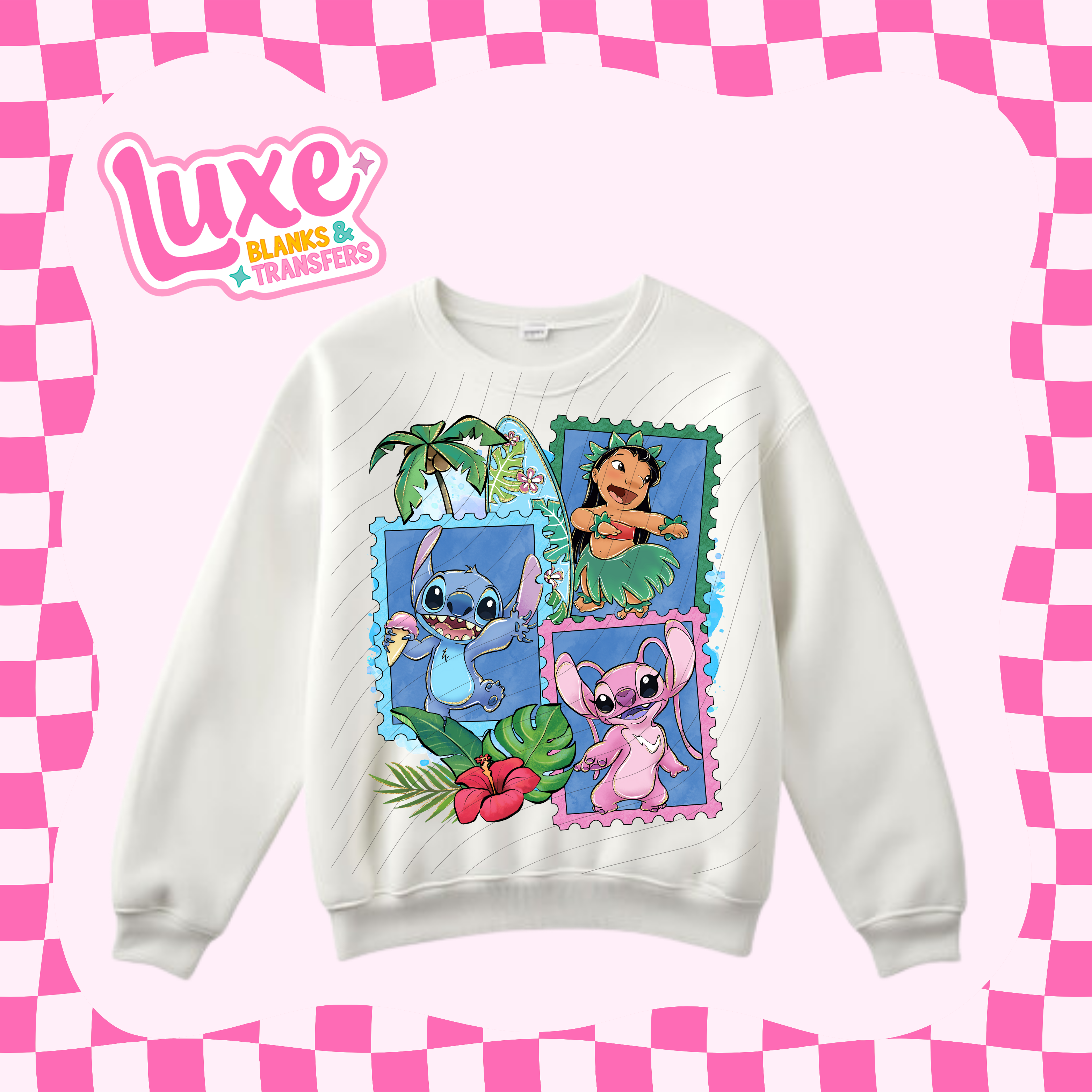 Blue Alien Stamps 20cm | DTF Heat Transfer | READY TO SHIP – Luxe ...